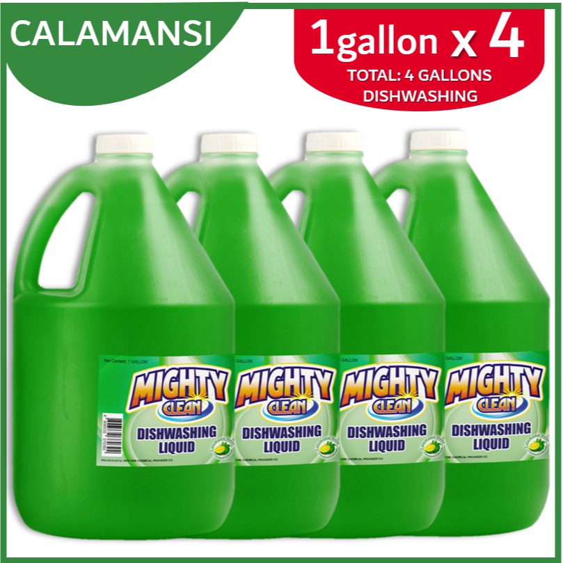 Mighty Clean Dishwashing Liquid Calamansi - DWL Green - 4 Gallons SET 1 ...
