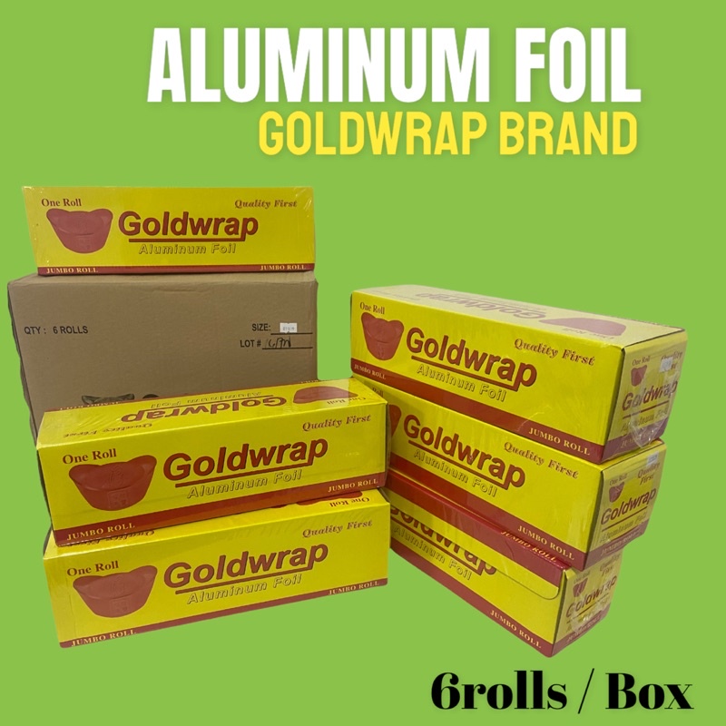 Aluminum Gold Wrap (Jumbo Roll) 6pcs / Box | Shopee Philippines