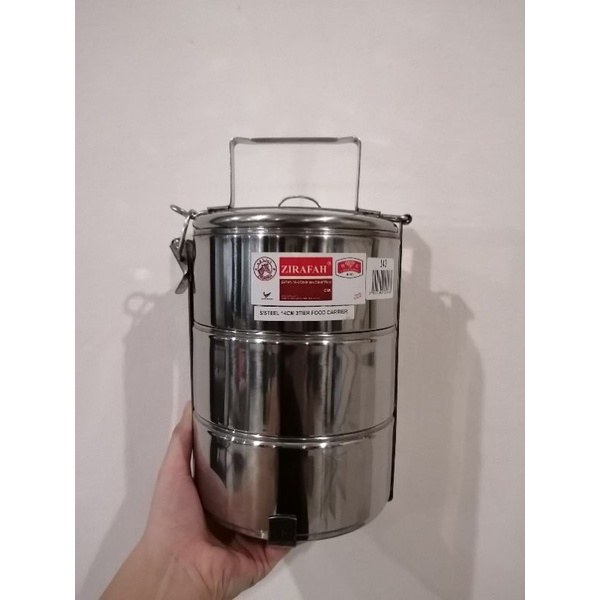 (BRAND NEW) ZIRAFAH Stainless Steel Tiffin Carrier / Food Container ...
