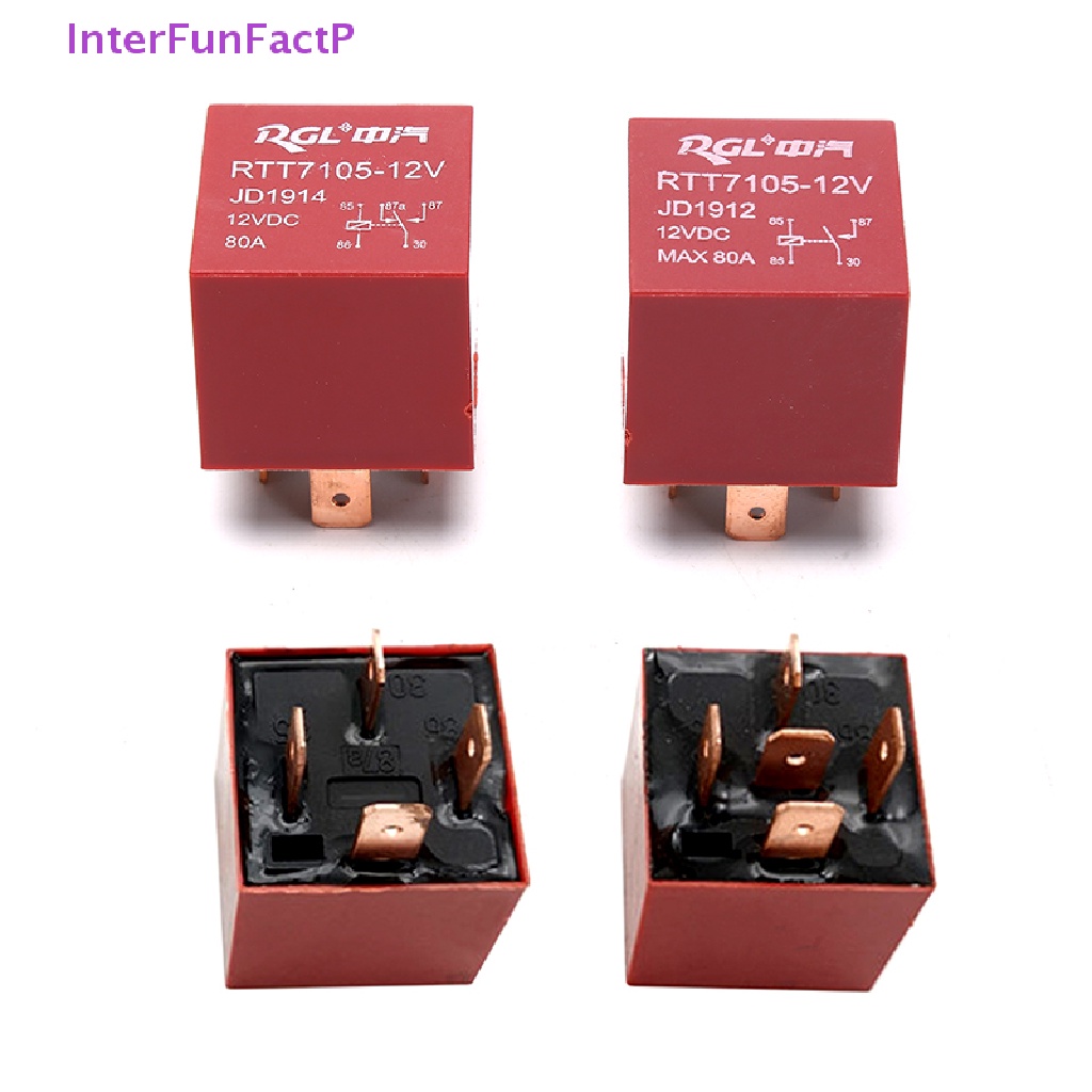 [InterFunFactP] Waterproof Heavy Duty Relay 4/5Pin DC 24V 12V 80A ...