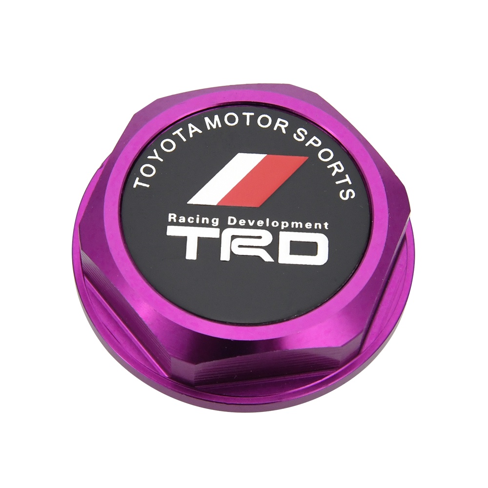 Aluminium Car Engine Oil Cap TRD Logo Emblem Oil Tank Cap For TOYOTA ...