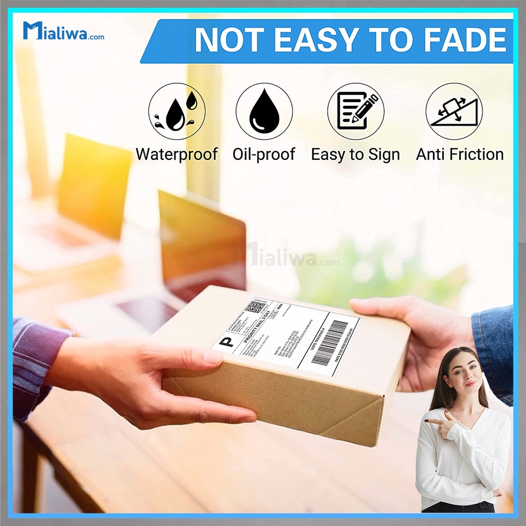 Waybill Thermal Sticker Paper Fanfold (500 Pcs) Labels Per Stack ...