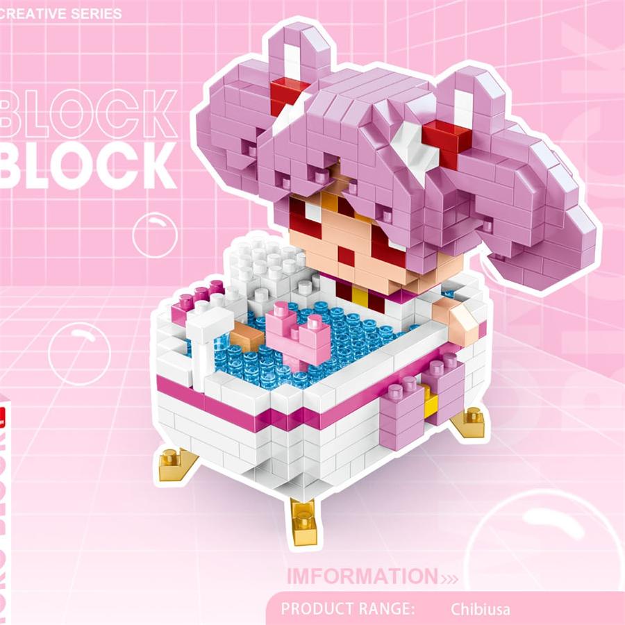 VF Cartoon Bathtub Mini Blocks Hello Kitty Melody Building Toy Sanrio ...