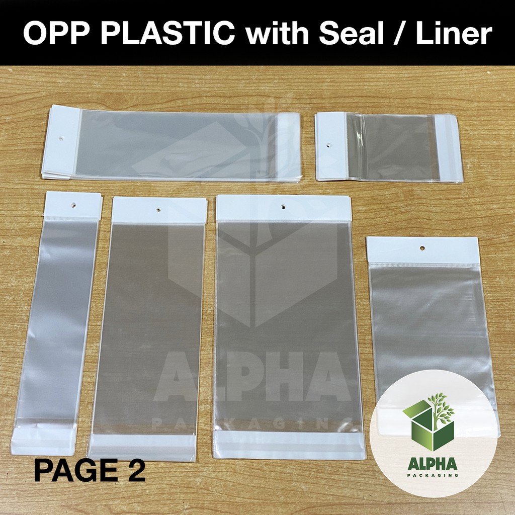 OPP Plastic with Seal and Hang Tag / Header (2) | Shopee Philippines