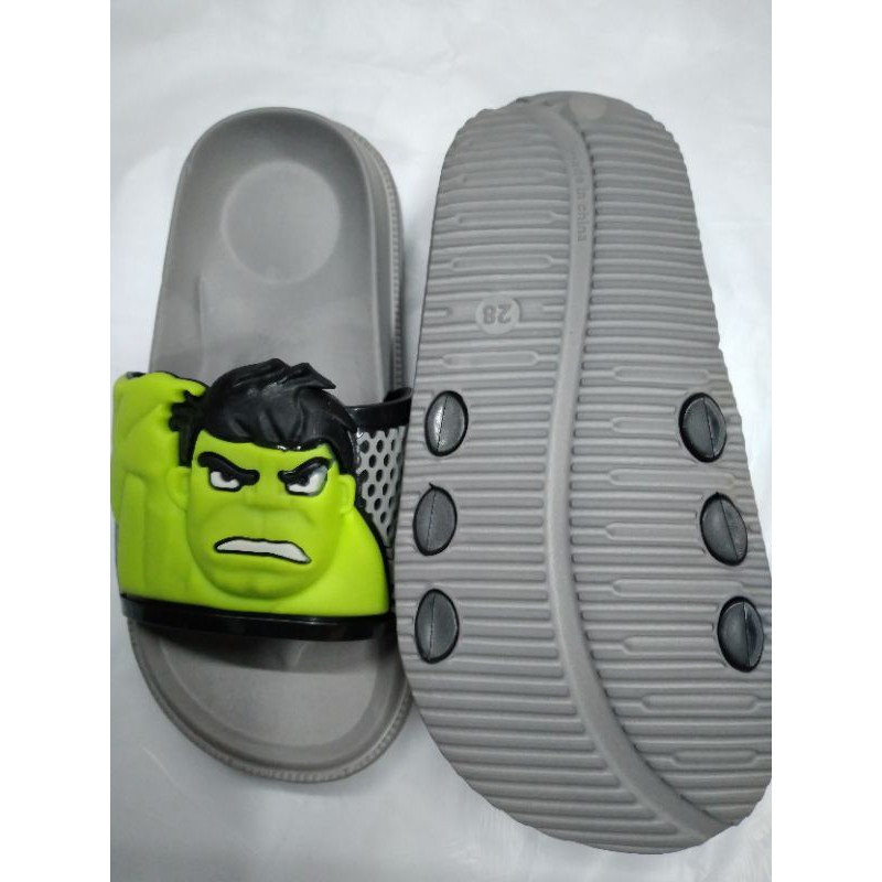 hulk character sandals/slipper (small) | Shopee Philippines