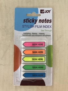 Sign Here Sticky Notes Joy | Shopee Philippines