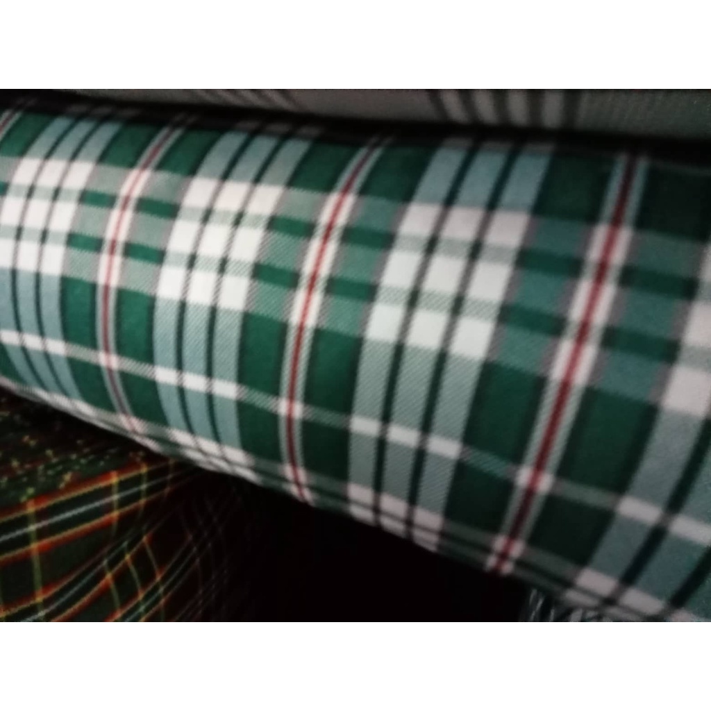 Tela Checkered Woven Fabric 60" Width for School Uniform by YARD ...