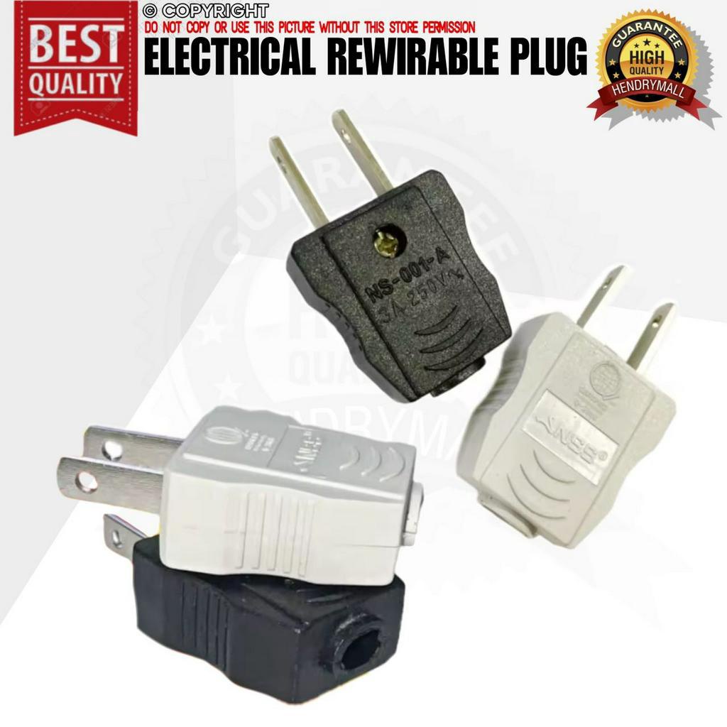 NSS Electrical Rewireable Extension Plug Rubberized Plug & PVC Plug ...