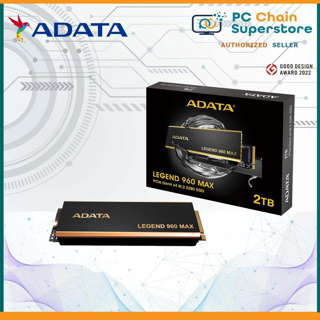 Adata Legend 960 MAX 1TB / 2TB PCIE Gen 4 M.2 NVME Gaming SSD w ...