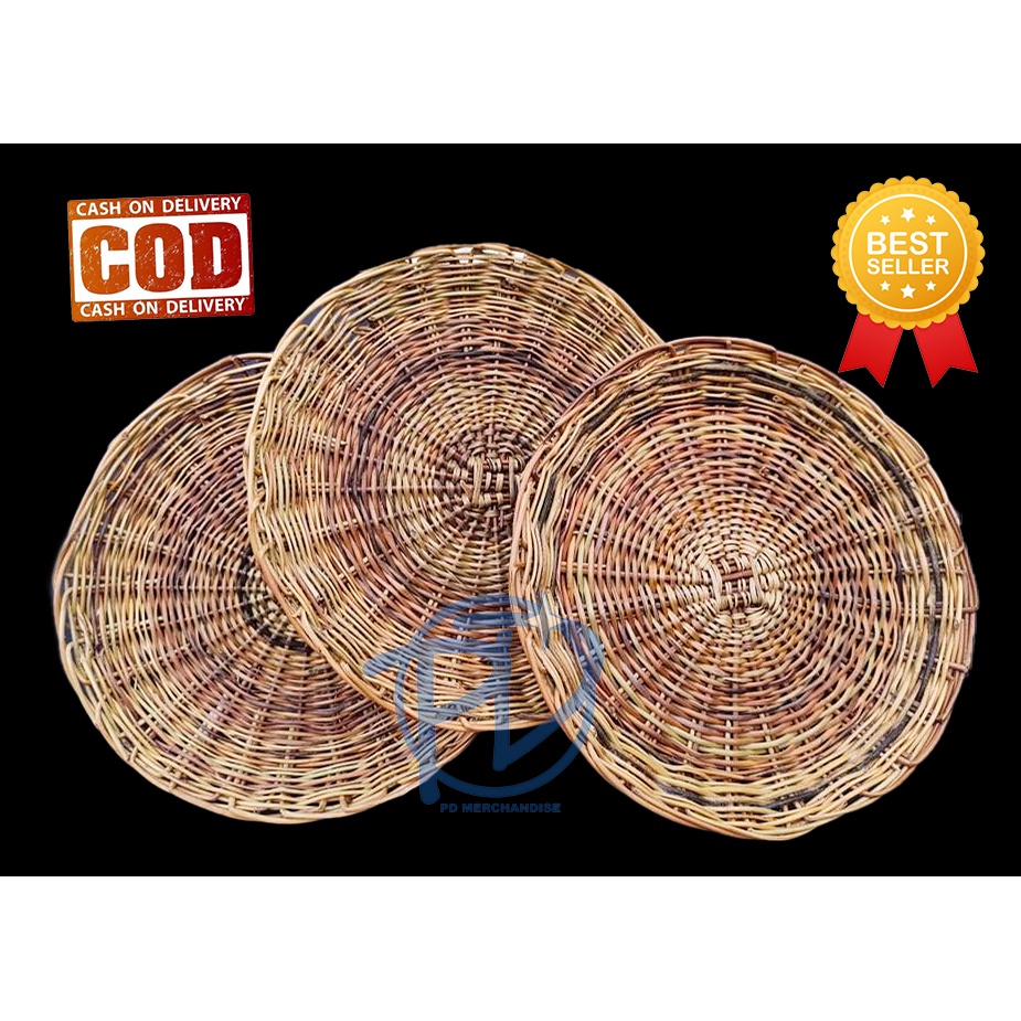 COD PD NITO PLATE NATIVE PLATE HOLDER RATTAN PLATE PARTY DINING ...
