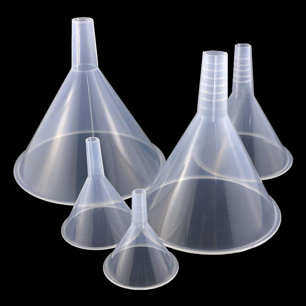 Plastic Funnel Polypropylene All Purpose, Wide-Mouth for Liquid, powder ...