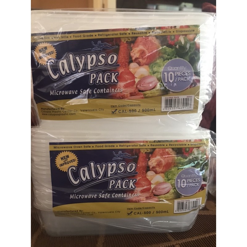 Calypso Microwavable Plastic Containers RE500/RE750/RE1000/RO10/RO16 ...