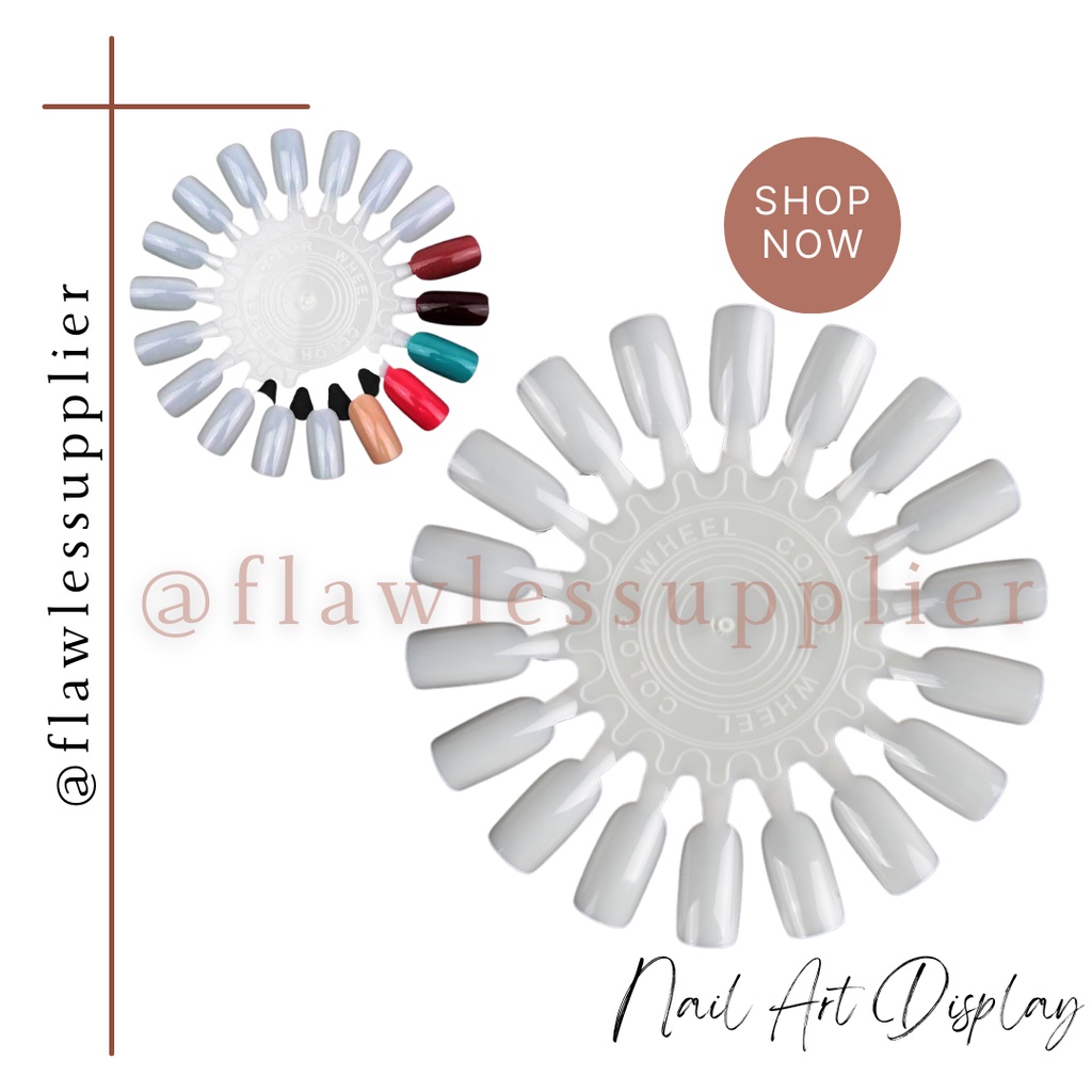 [Round Round] Nail Wheel Color Chart Display / Color Chart Nail Display ...