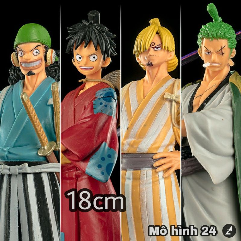 One piece arc Wano country model Zoro Sanji Luffy Usopp DFX figure ...