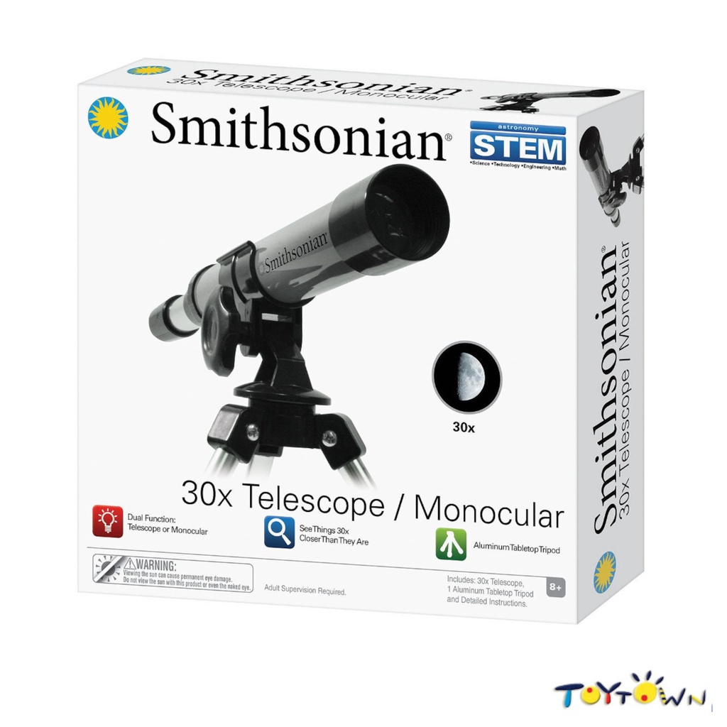 Smithsonian STEM 30x Telescope / Monocular | Shopee Philippines