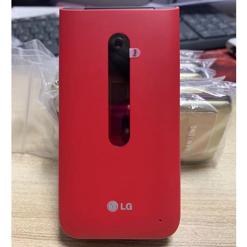 LG Y120 LGFolder 2 Quad Band GSM 2G and dual card mobile phones dual screen flip fashion mobile ...