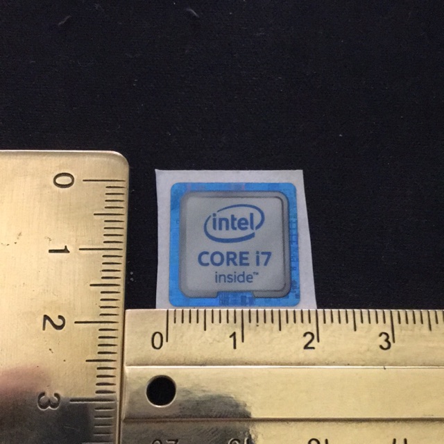 Sticker Sticker intel Core i7 6th gen ori | Shopee Philippines