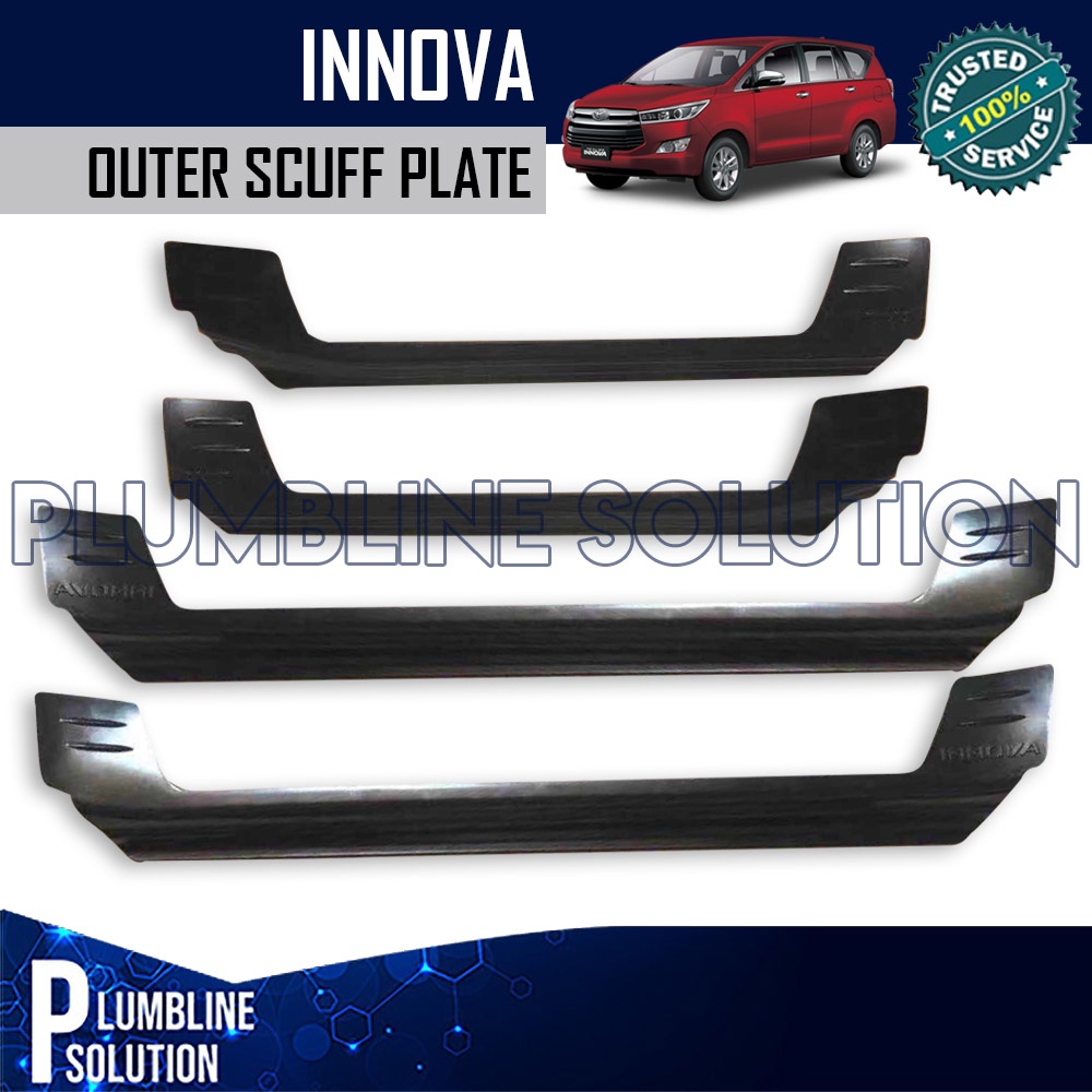 Toyota Innova 2016 - Onwards Outer Scuff Plate / Door Side Step Sill ...
