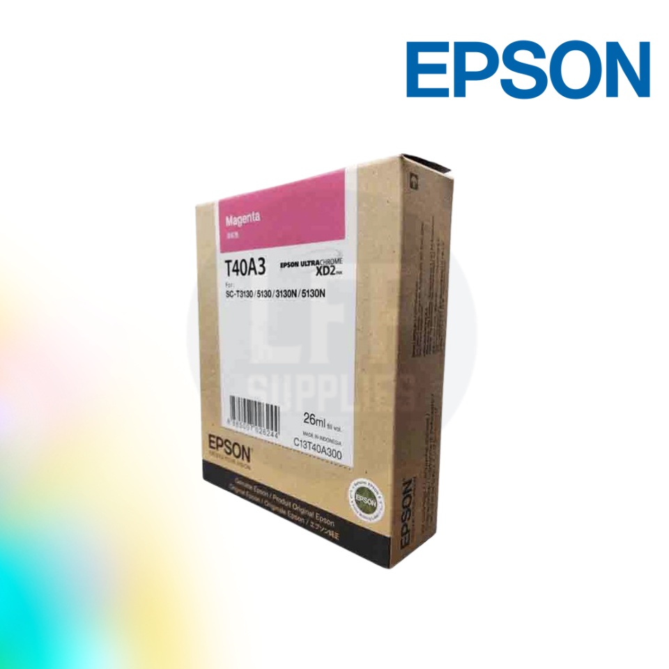 Epson T40 Ink Cartridges (For Epson T3130/T3130M/T5130) (C13T40B100 ...