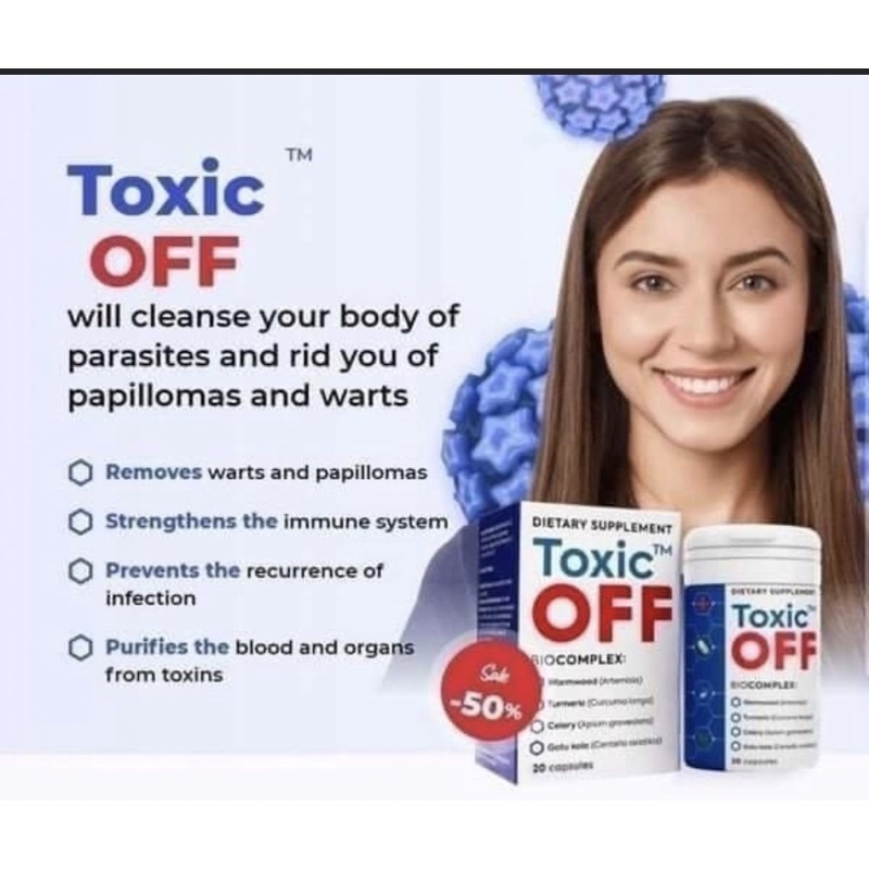 Toxic Off 20 Capsules Original Anti-Parasite | Shopee Philippines