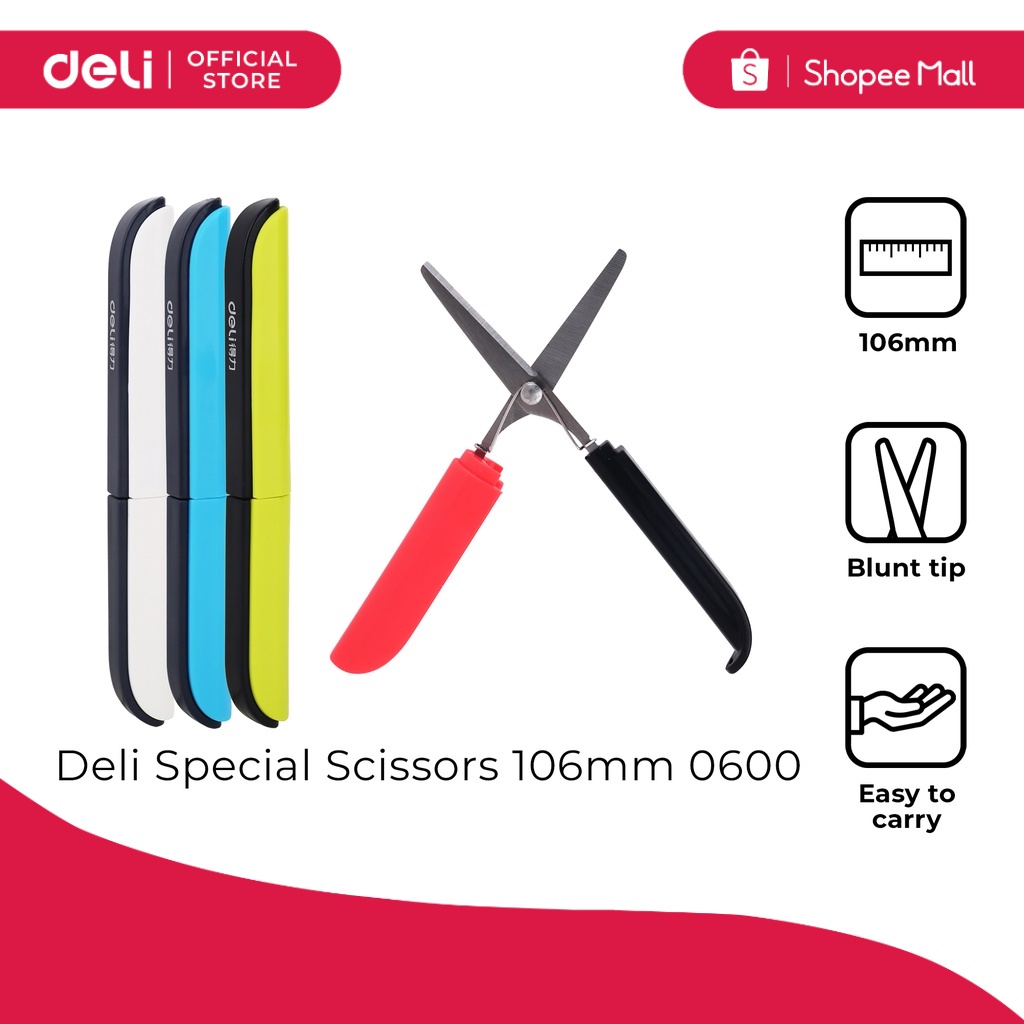 Deli 0600 or Office Supplies- Special Scissors 106mm (1PC) [75320600PI ...