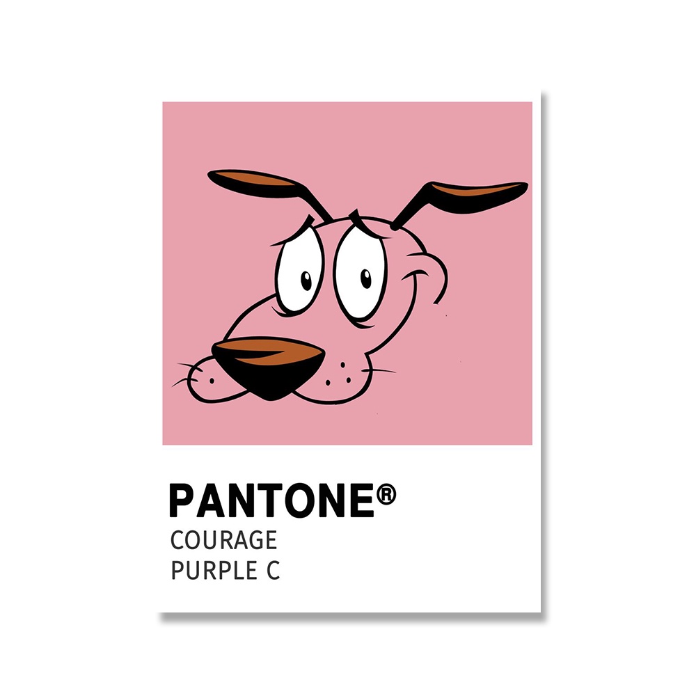 Pantone Color Wall Art Nursery Decor Poster Colorful Cartoon Expression ...
