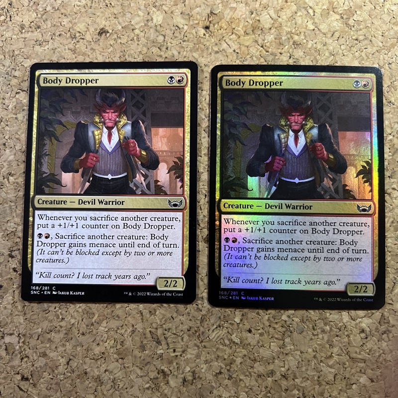 MTG BODY DROPPER | DEVIL WARRIOR | STREETS OF NEW CAPENNA | BLACK RED ...