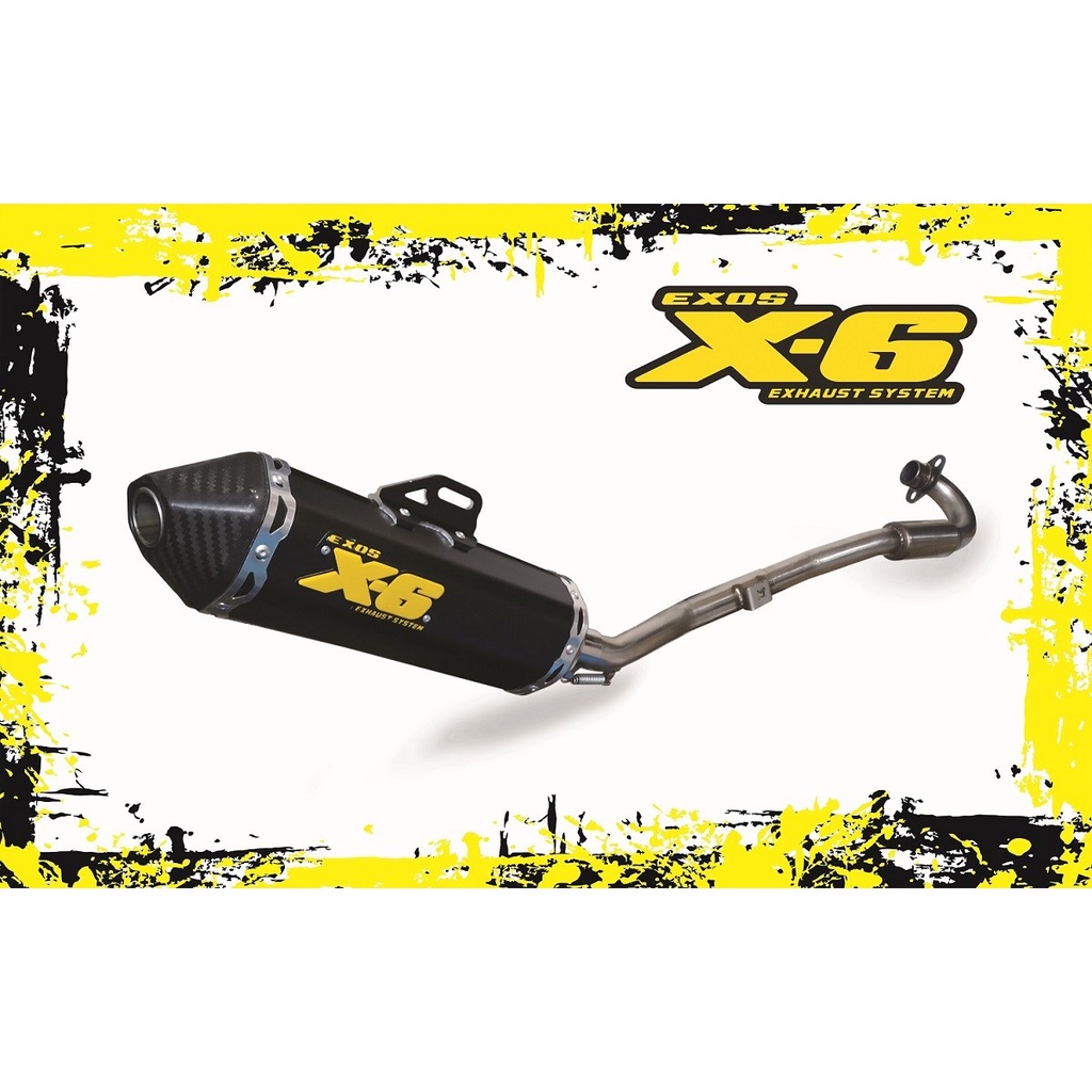 EXOS X6 with Powerbomb Yamaha XTZ 125 Full Exhaust System | Shopee ...