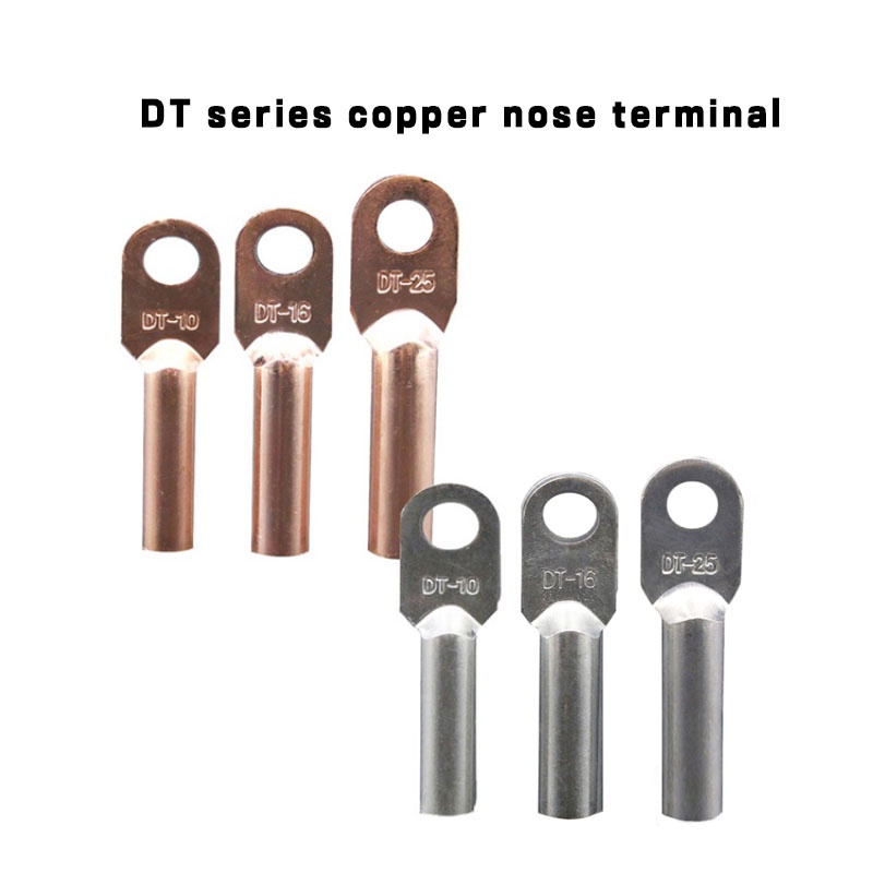 DT series copper nose terminal DT10/16/25/35/50 cable connector wire ... DT series copper nose terminal DT10/16/25/35/50 cable connector wire ...