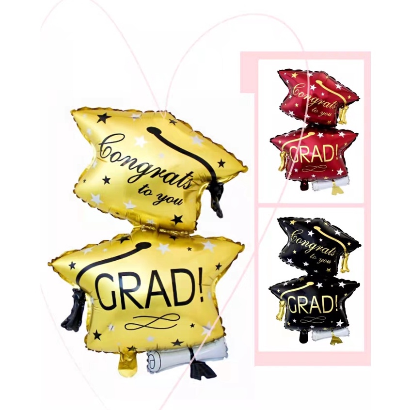 35 inch Graduation theme double Graduation hat model Grad party ...