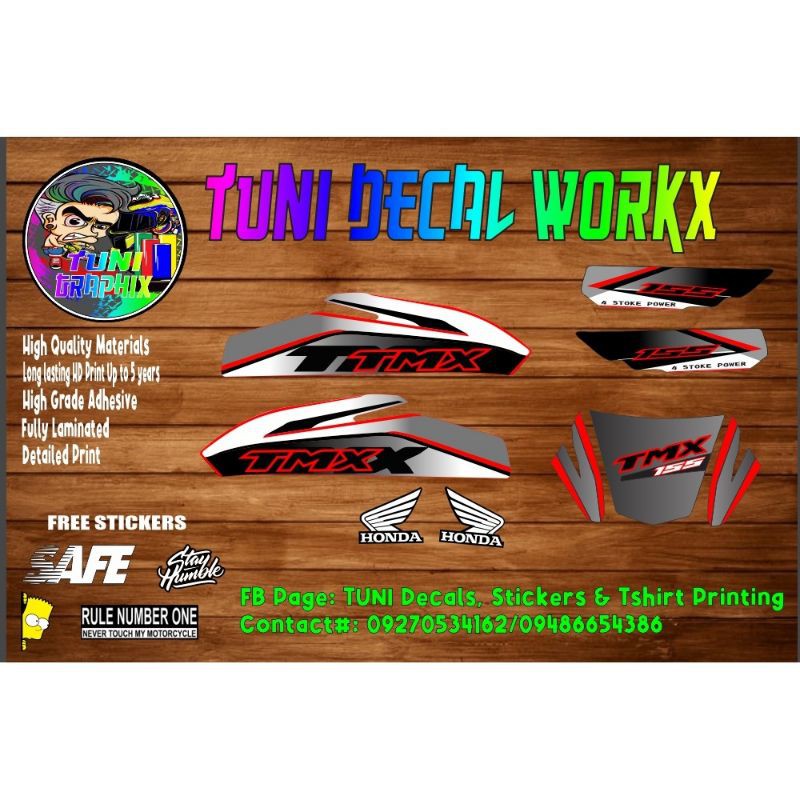 Honda TMX 155 Stock Decal w/ cowling | Shopee Philippines