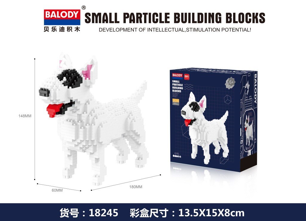 Assembly Mini Blocks Toys Animal Model Corgi Dog Dachshund Diamond ...