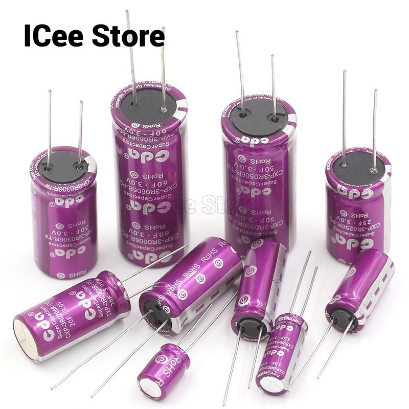 3V Super Capacitor Farad Capacitor 3V 1F 2F 3.3F 5F 7F 10F 15F 18F 20F 30F 50F 60F | Shopee ...