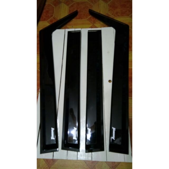 Rain Visor Rain Guard Window Visor Door Visor for Suzuki Jimny Black ...