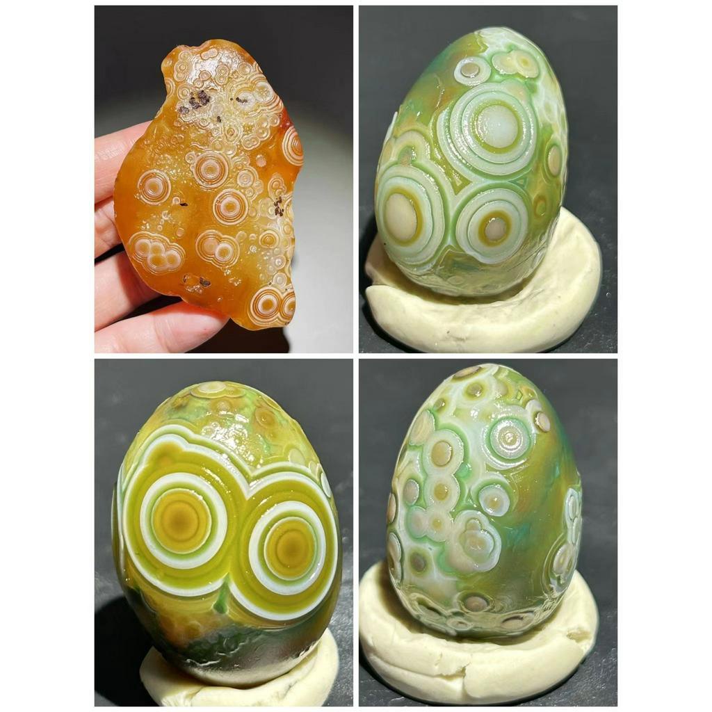 01 Alxa Mongolian Eye Stone Gobi Stone Gobi Agate DIY Pendant | Shopee ...