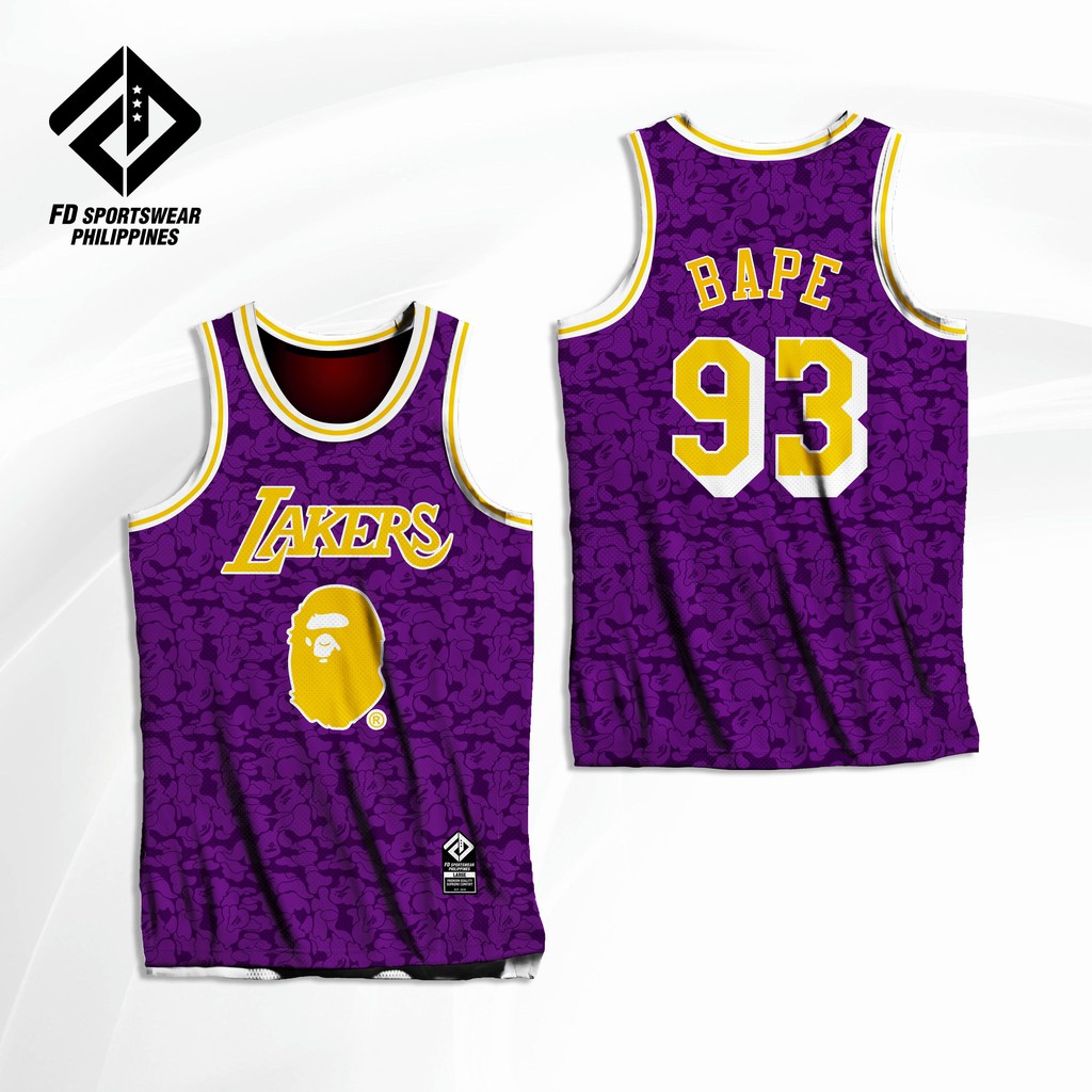 BAPE x NBA FULL SUBLIMATED JERSEY | Shopee Philippines