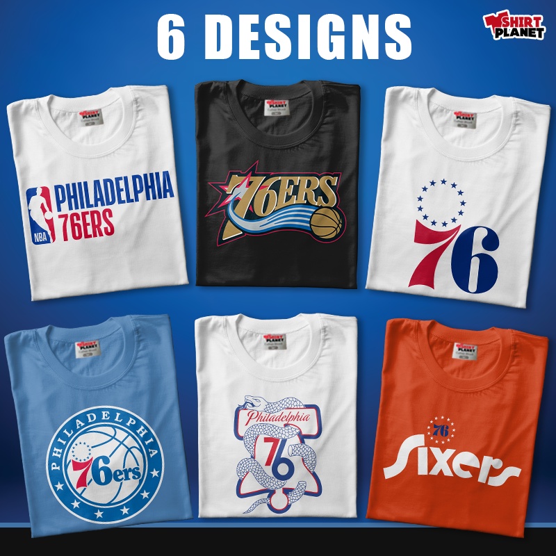 Philadelphia 76ers Basketball Nba Team Training Shirt Logo Design ...