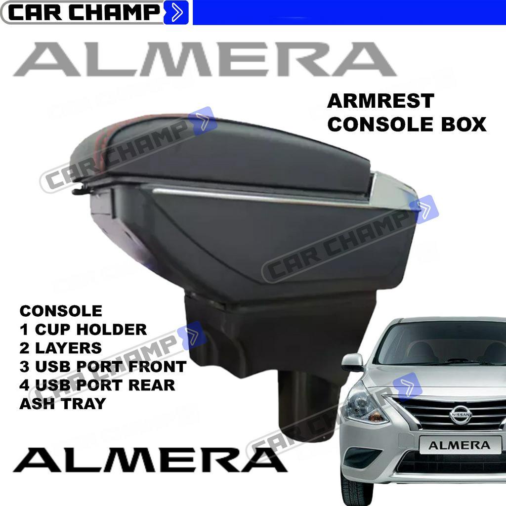 Nissan Almera 2016 to 2022 Console Box Premium / Car Armrest / Console ...