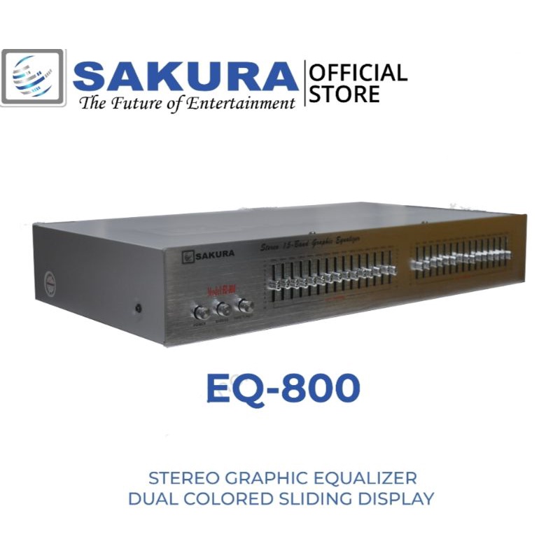 SAKURA EQ-800 15 BAND STEREO GRAPHIC EQUALIZER | Shopee Philippines