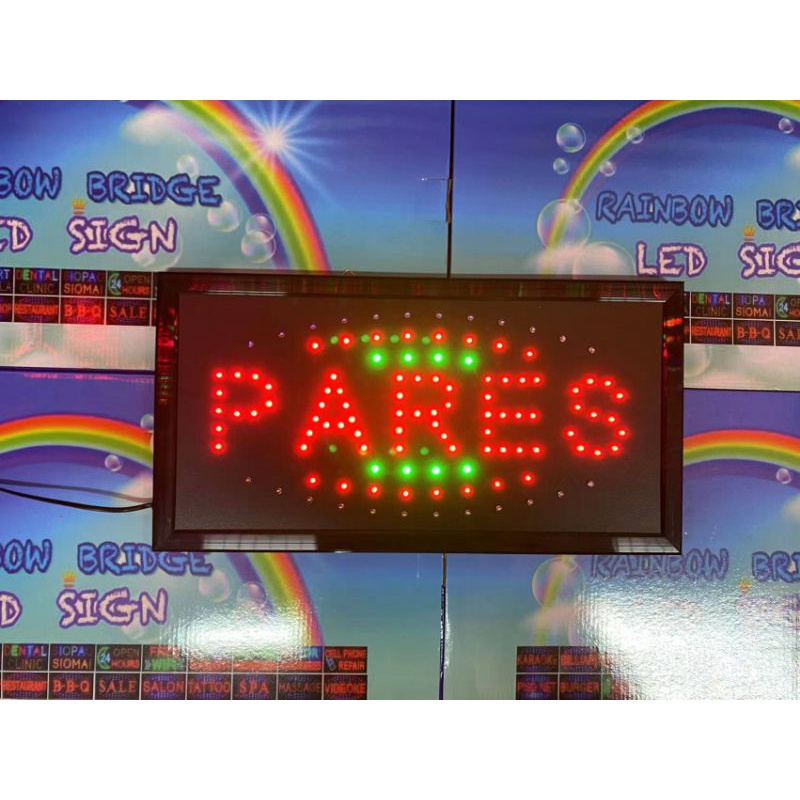 PARES - RAINBOW BRIDGE LED SIGNAGE (New-Small-Large) #SIZE: W48cm ...