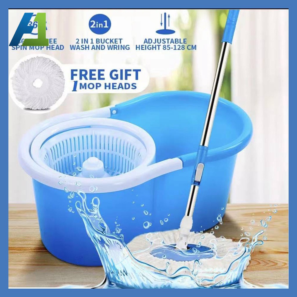 Mop With Spinner and Bucket Magic Spin Tornado Mop 360 Easy Rotating ...