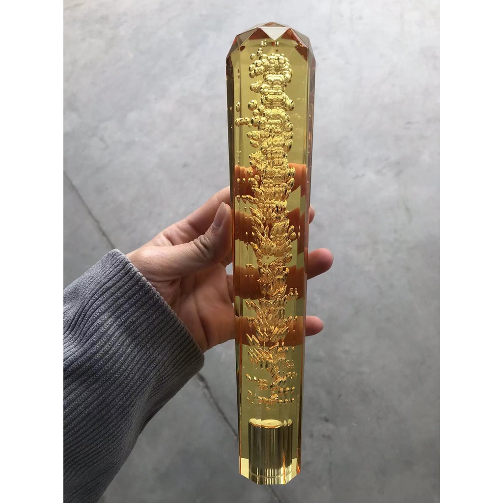 Yellow Shift Knob,30cm Car Universal Acrylic Shift Stick Knob Crystal ...