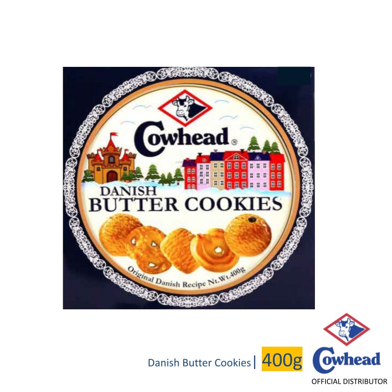 Cowhead Danish Butter Cookies 400g | Shopee Philippines