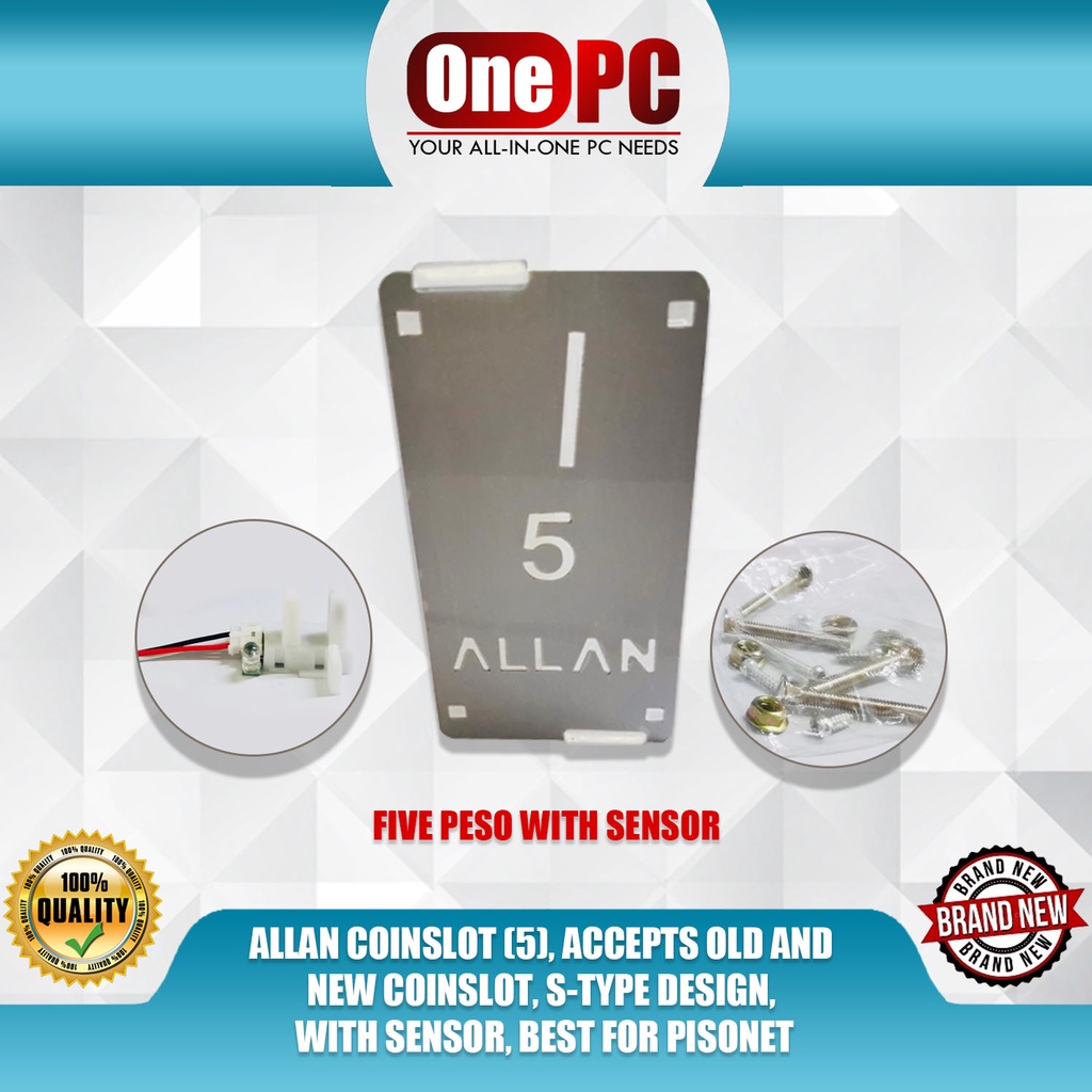 ALLAN COINSLOT LIMA (5) with New Sensor, ACCEPT OLD & NEW COINSLOT, S ...