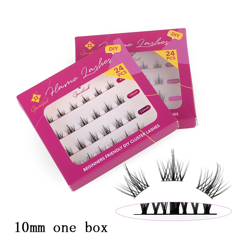 Genielash Fairy Eyelash Cluster Spikes Lash Wispy Premade Russian ...