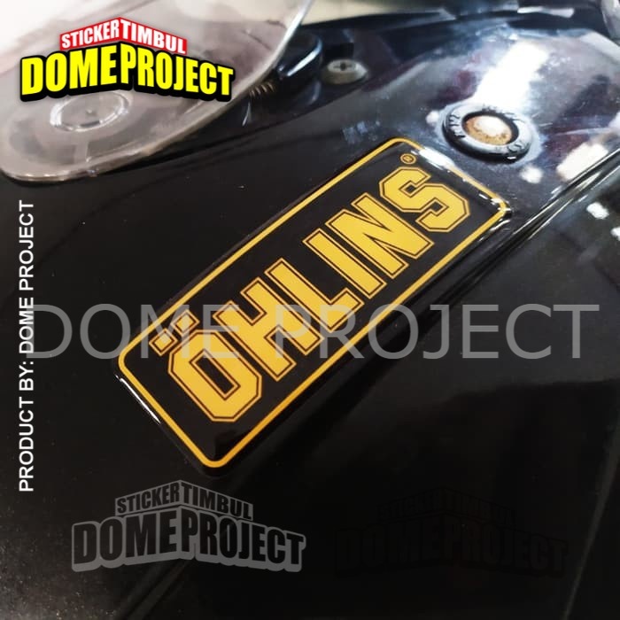 Motorcycle Sticker Embossed EMBLEM OHLINS RESIN Sticker EMBLEM Embossed ...