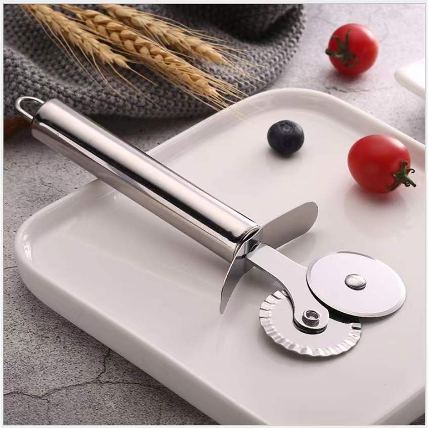 2gether Stainless Steel Dual Wheel Pizza Slicer Biscuit Cutter | Shopee ...