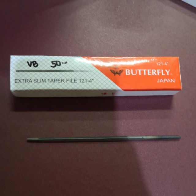 Butterfly Double Extra Slim Taper File Triangle 4“ ("Kikel Tres Kantos ...