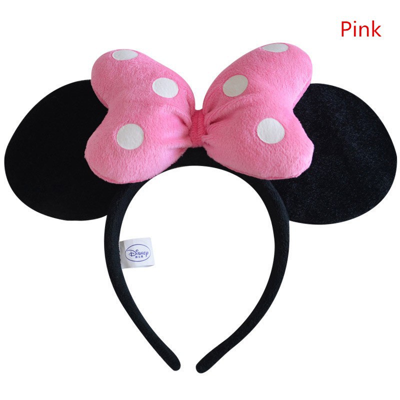 Disney Original Headdress Head Hoop Mickey Minnie Mouse Ears Girls Hair ...