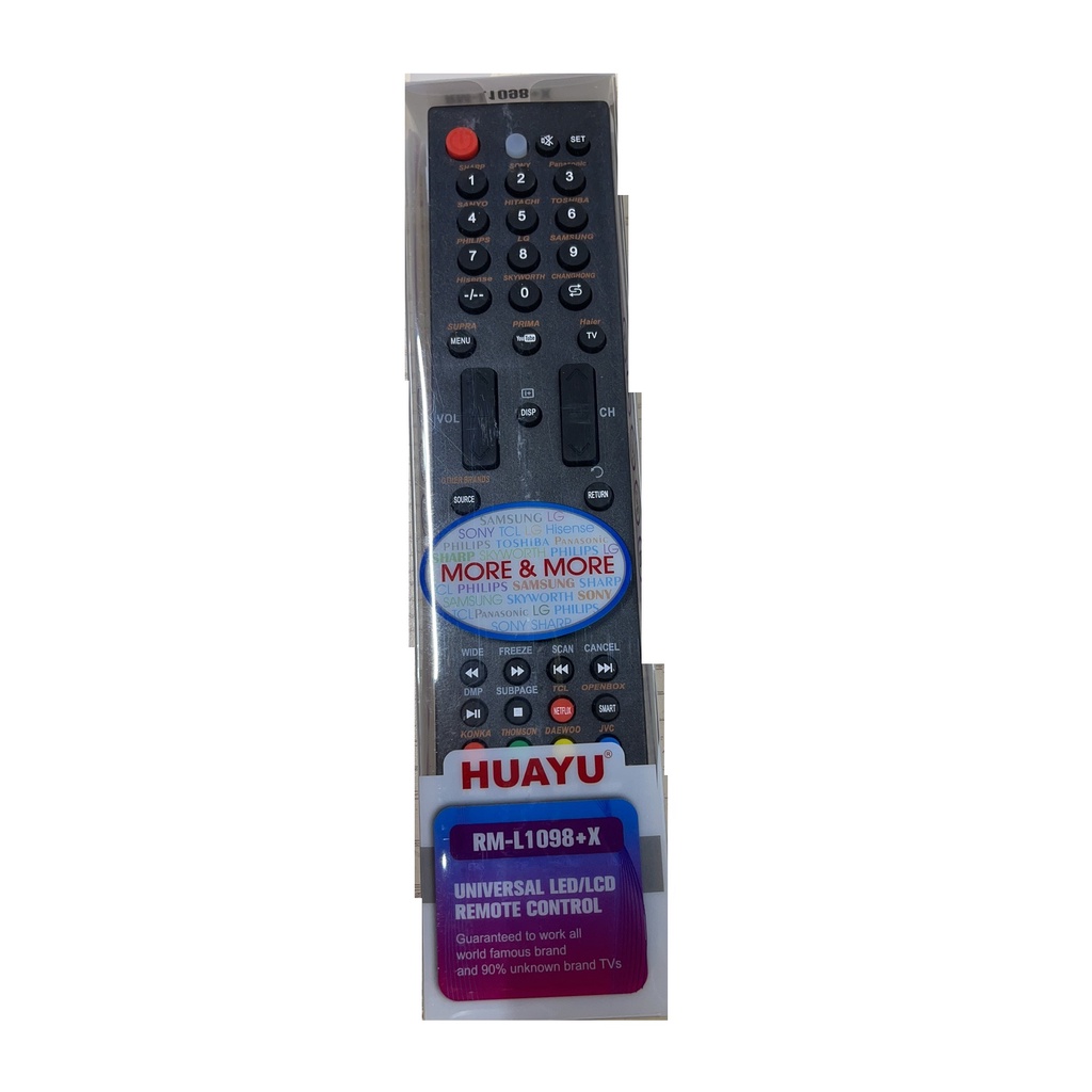 Huayu RM-L1107+X Universal Smart TV Remote Control with Home | Shopee Philippines